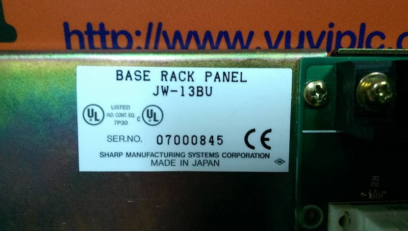 SHARP BASE RACK PANEL JW-13BU - PLC DCS SERVO Control MOTOR POWER SUPPLY IPC ROBOT